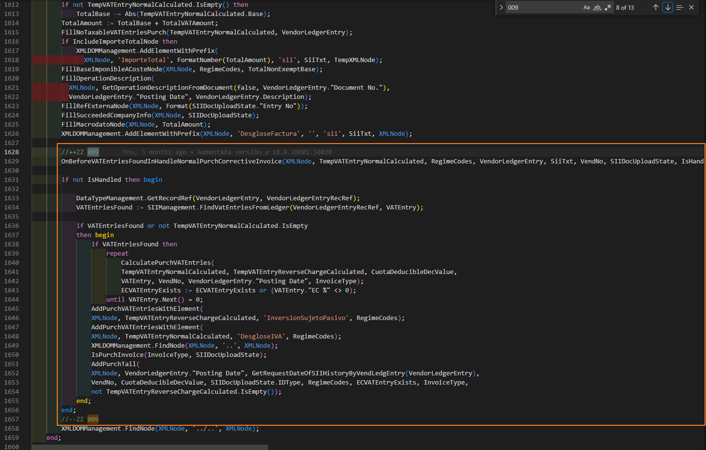 [Event Request] Codeunit 10750 "SII XML Creator" add event in "PopulateXMLWithSalesInvoice ...