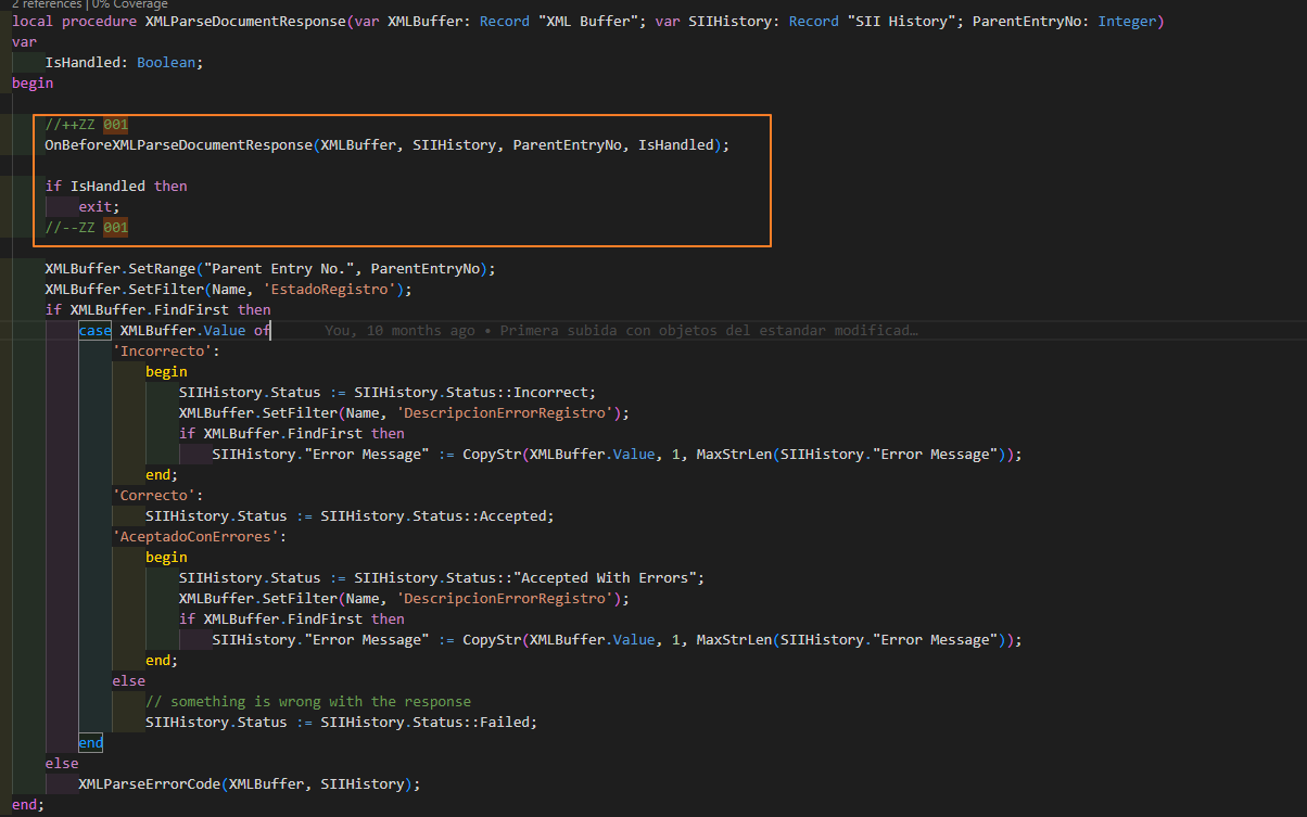 [Event Request] Codeunit 10752 "SII Doc. Upload Management" add event in ...