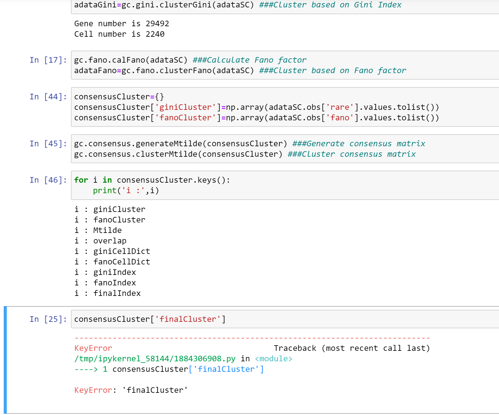 'finalCluster' key doesn't exist after generateMtilde and clusterMtilde · Issue #6 · rdong08 ...