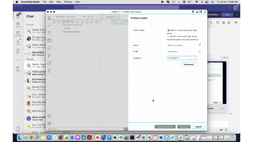 A11y Sqldatabase Projects Extension View And More Action Update Project From Database Name Role