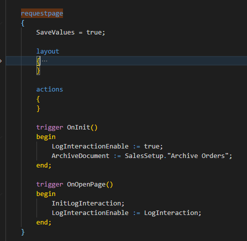 [Extensibility Enhancements] OnInit Trigger of Request Page on Report ...