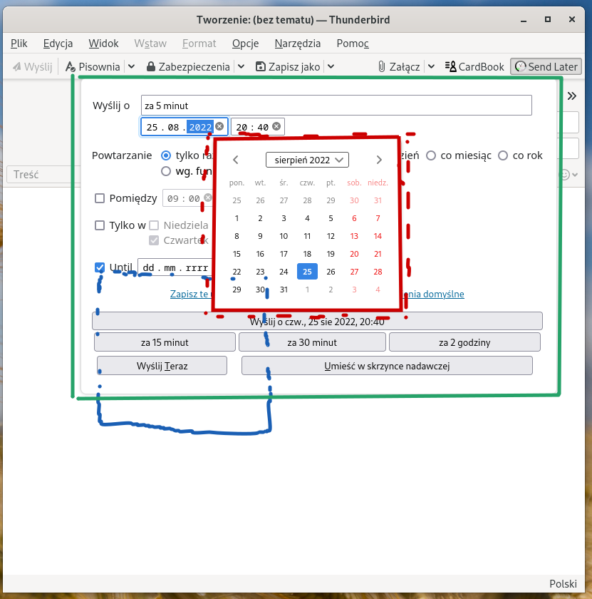 Date picker window displays behind the Send Later window · Issue #458 ...