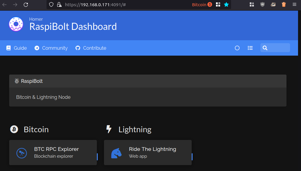 Serve navigation to available webservices directly on https://raspibolt.local · Issue #849 ...