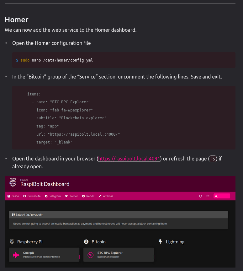 Serve navigation to available webservices directly on https://raspibolt.local · Issue #849 ...