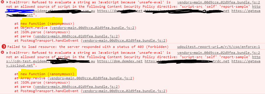 CSP: Storybook 6 uses unsafe-eval · Issue #12364 · storybookjs ...