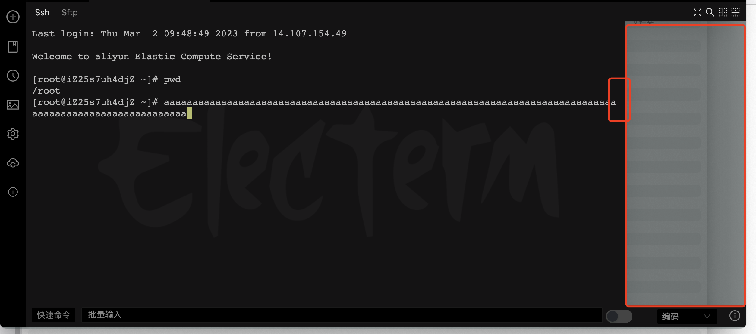mac版 拖动界面后出现外框变大，但是终端框不变 · Issue #2769 · electerm/electerm · GitHub
