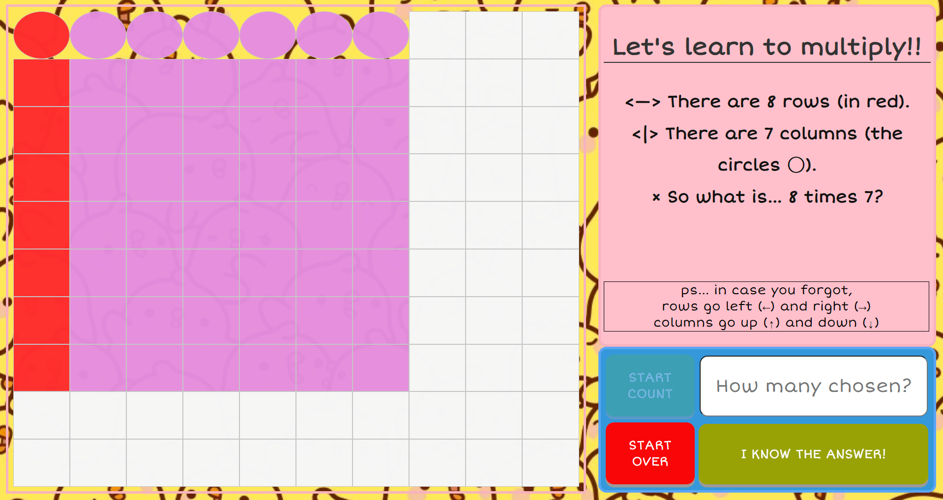GitHub - changtime247/Multipiu: Interactive multiplication table - JQuery