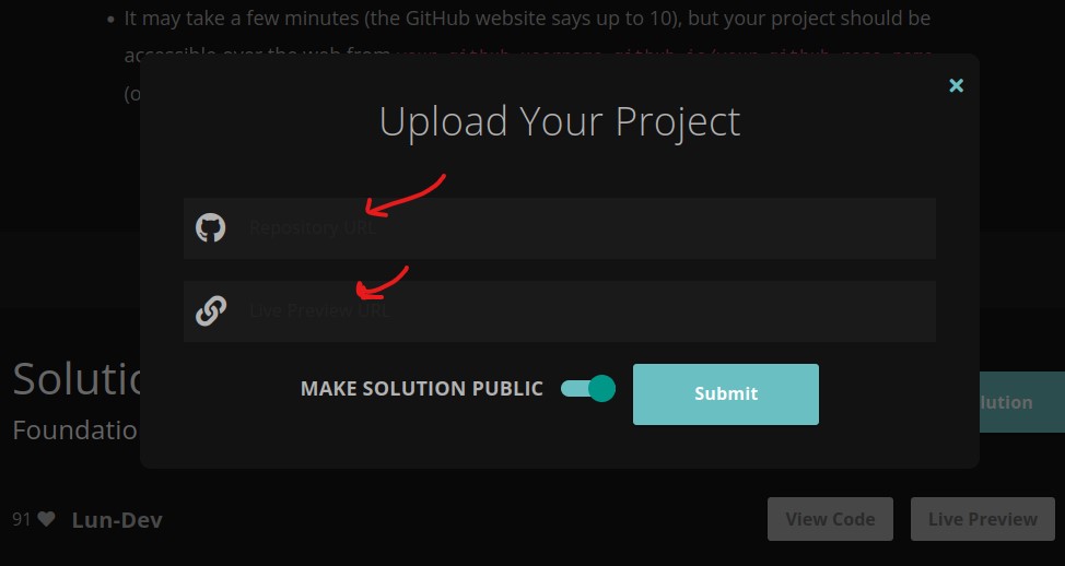 Adding a project · Issue #10 · TheOdinProject/top-dark-theme · GitHub