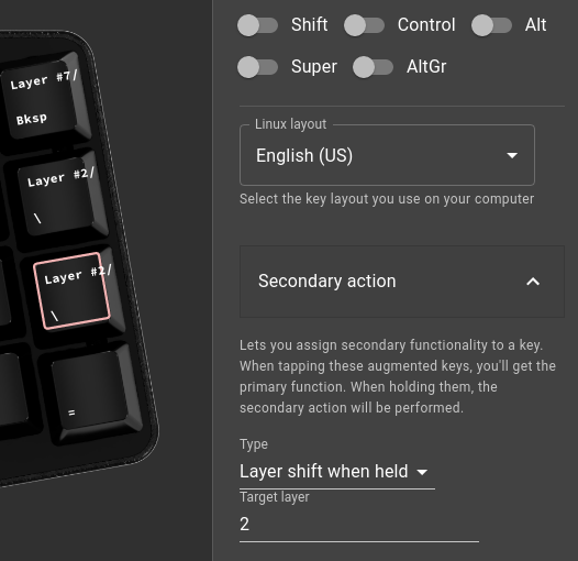 0.8.3-Snapshot: "\" with secondary action "Layer #2" difficult to select in Chrysalis · Issue ...
