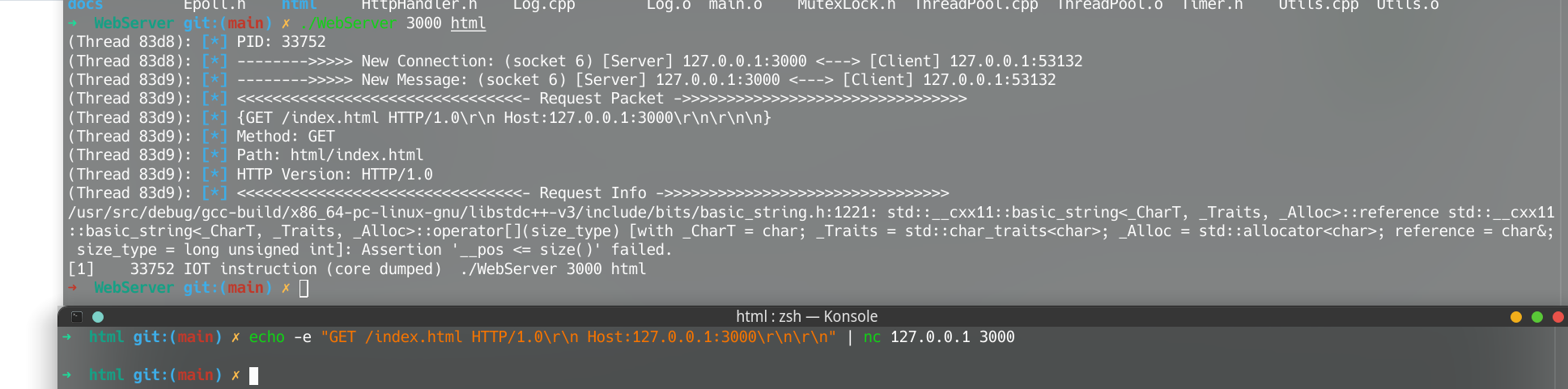 在 Handler Cpp 中的parseheader函数不能正确的处理请求 导致程序崩溃 · Issue 2 · Kiprey Webserver · Github
