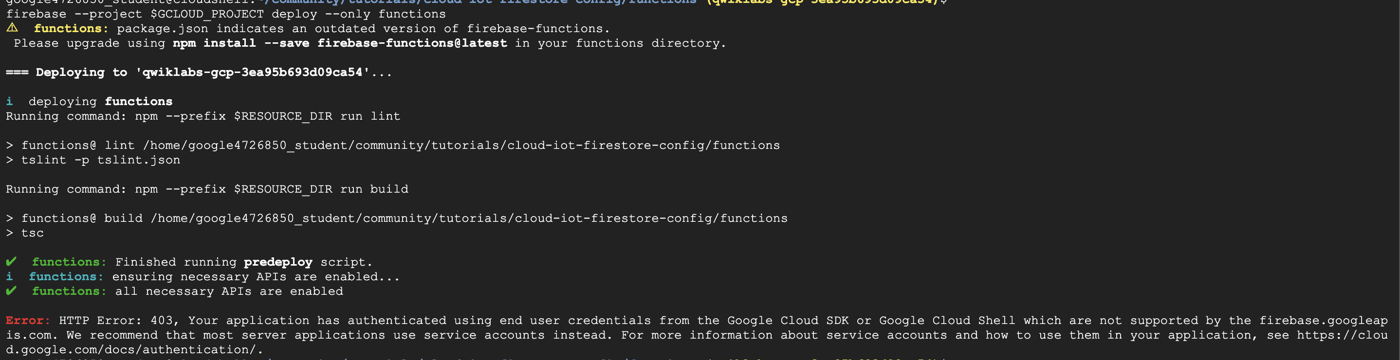 HANDS-ON LAB : Using Firestore with Cloud IoT Core for Device Configuration · Issue #1 ...