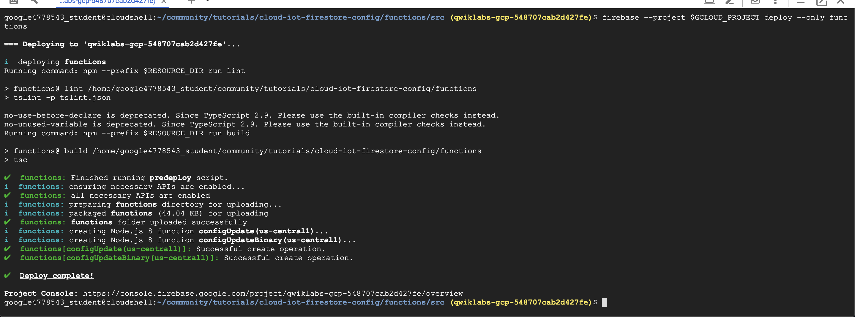 HANDS-ON LAB : Using Firestore with Cloud IoT Core for Device Configuration · Issue #1 ...