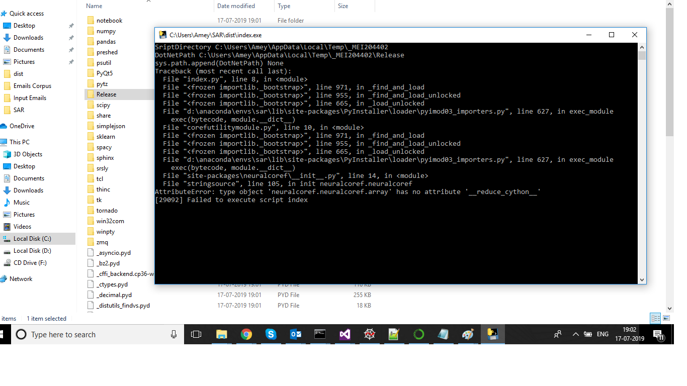 Attributeerror Type Object Neuralcoref Neuralcoref Array Has No