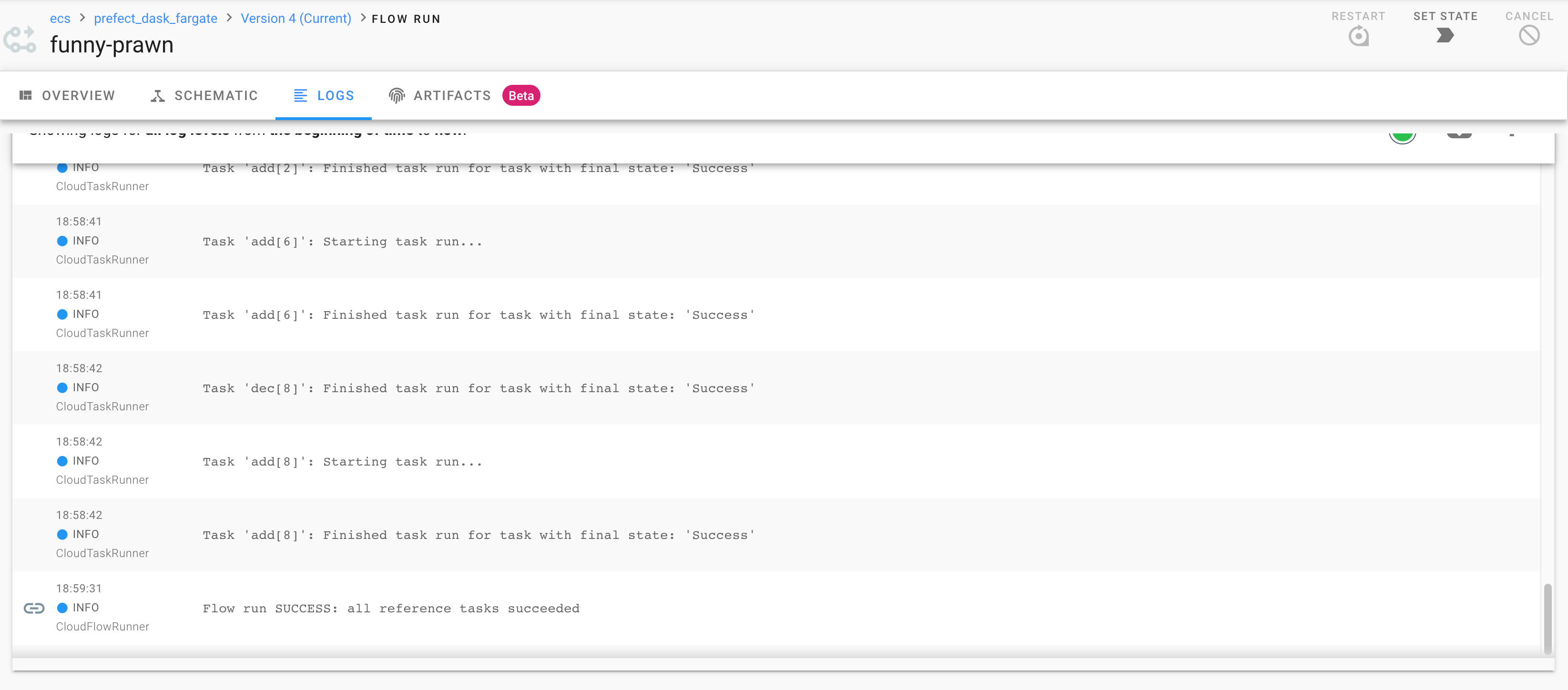 Dask on Fargate => no logs · Issue #5332 · PrefectHQ/prefect · GitHub