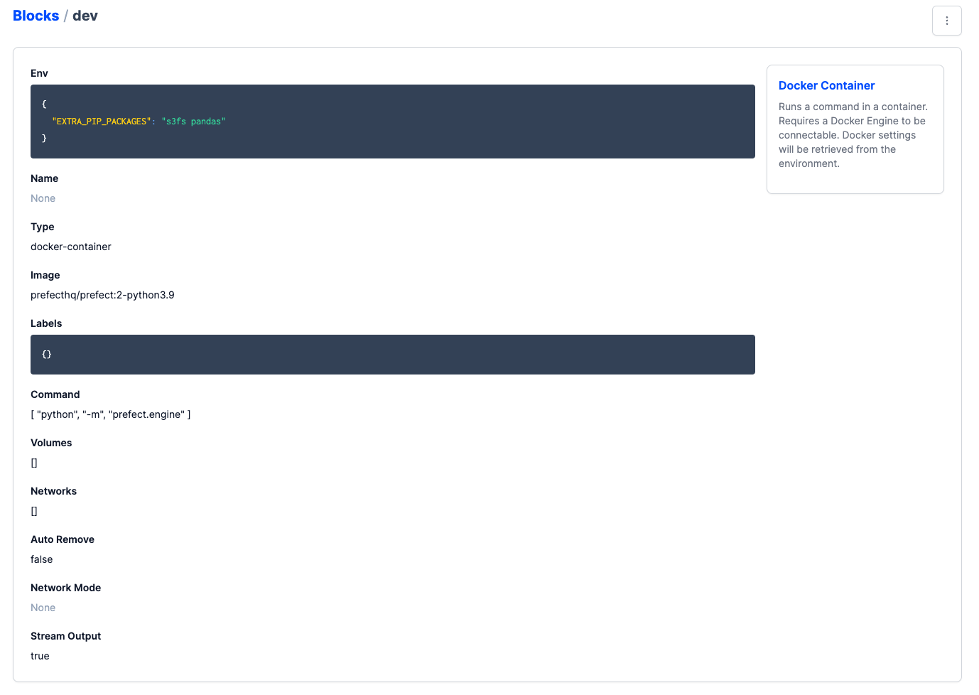 Dockercontainer Block Doesn T Display All Attributes · Issue 6377 · Prefecthq Prefect · Github