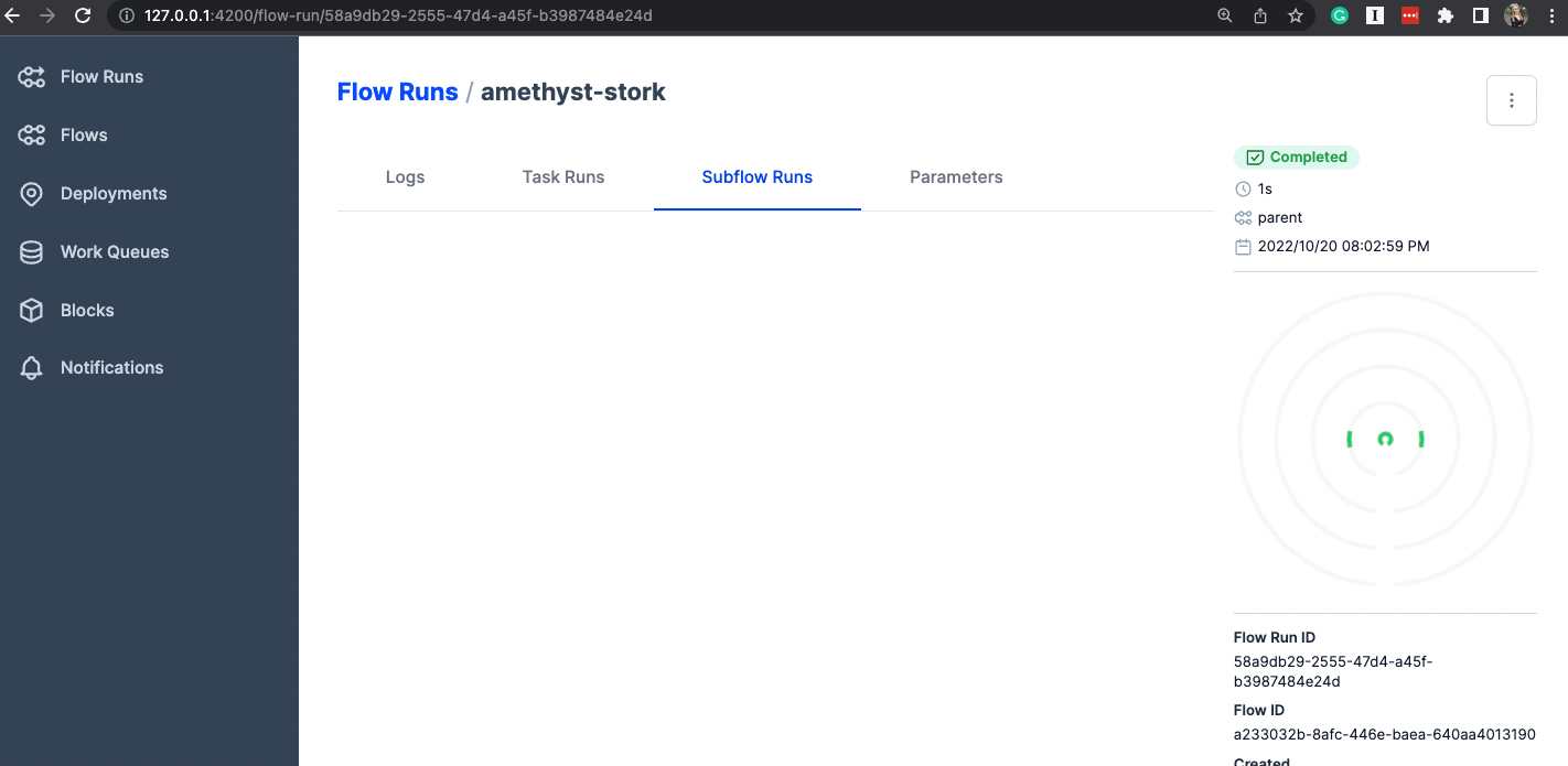 Subflow Runs Tab Is Empty · Issue 7268 · Prefecthq Prefect · Github