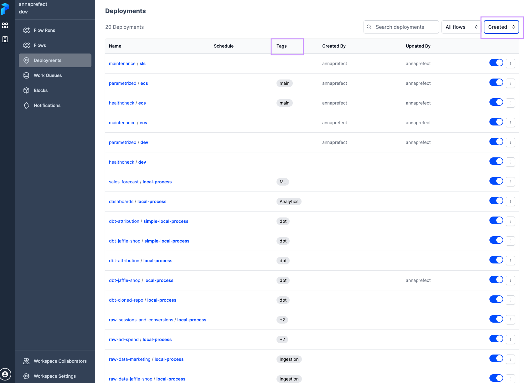 Add filter by tag for deployments · Issue #627 · PrefectHQ/prefect-ui-library · GitHub