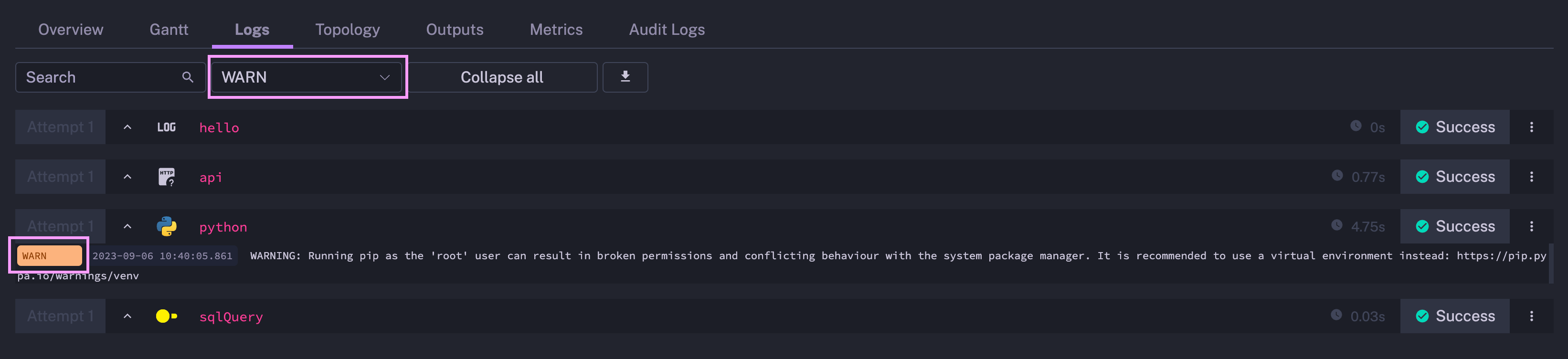 [UI] Make the background color of the logs darker · Issue #2170 · kestra-io/kestra · GitHub