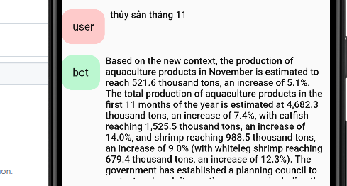 My question is in Vietnamese, why is the answer in English? Is that ...