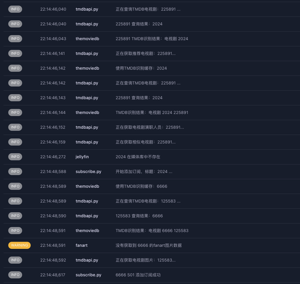 [错误报告]: 订阅电视剧出错 · Issue #1116 · jxxghp/MoviePilot · GitHub