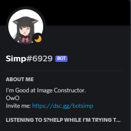 GitHub - Angelix1/Simp_Discordbot_v12: Source Code Of Simp, My bot