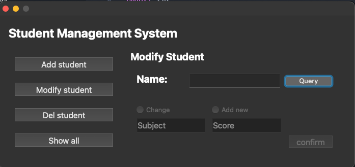 GitHub - lcylcy66666/Student-management-system: Use pyqt5 + server + SQL