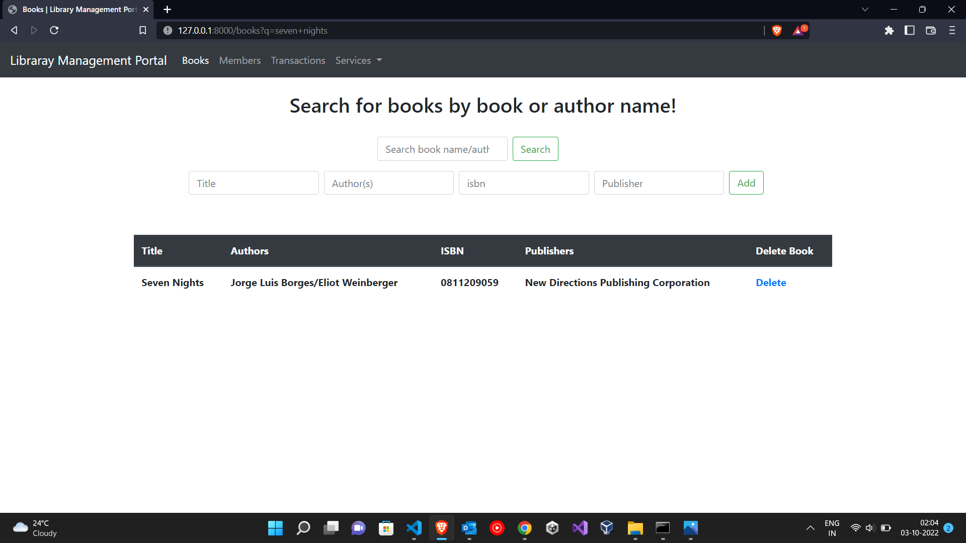 GitHub - ravathujahnavi/library-management-web-application