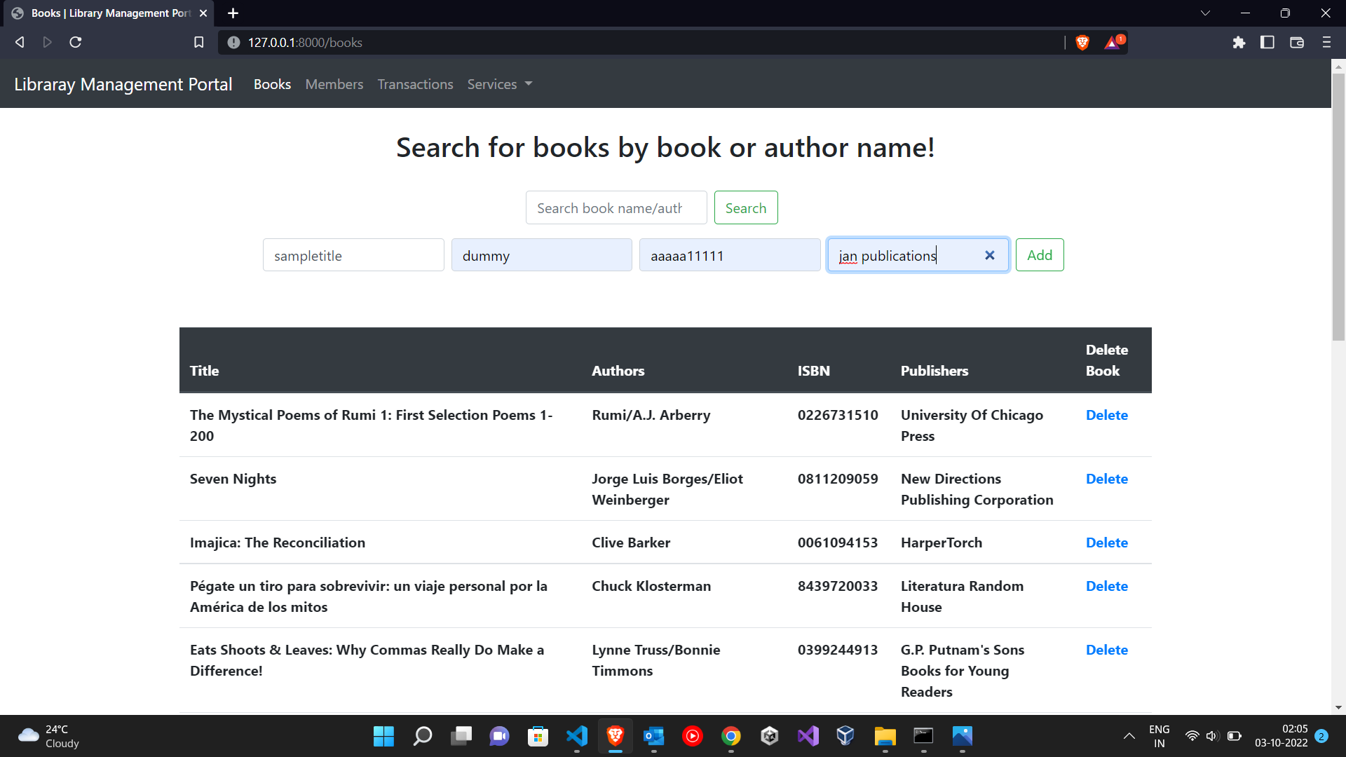 GitHub - ravathujahnavi/library-management-web-application