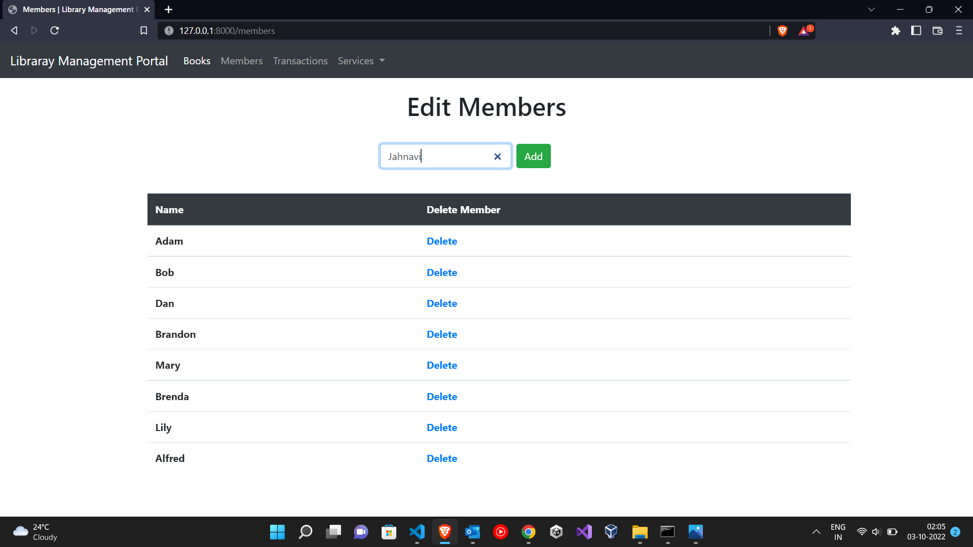 GitHub - ravathujahnavi/library-management-web-application