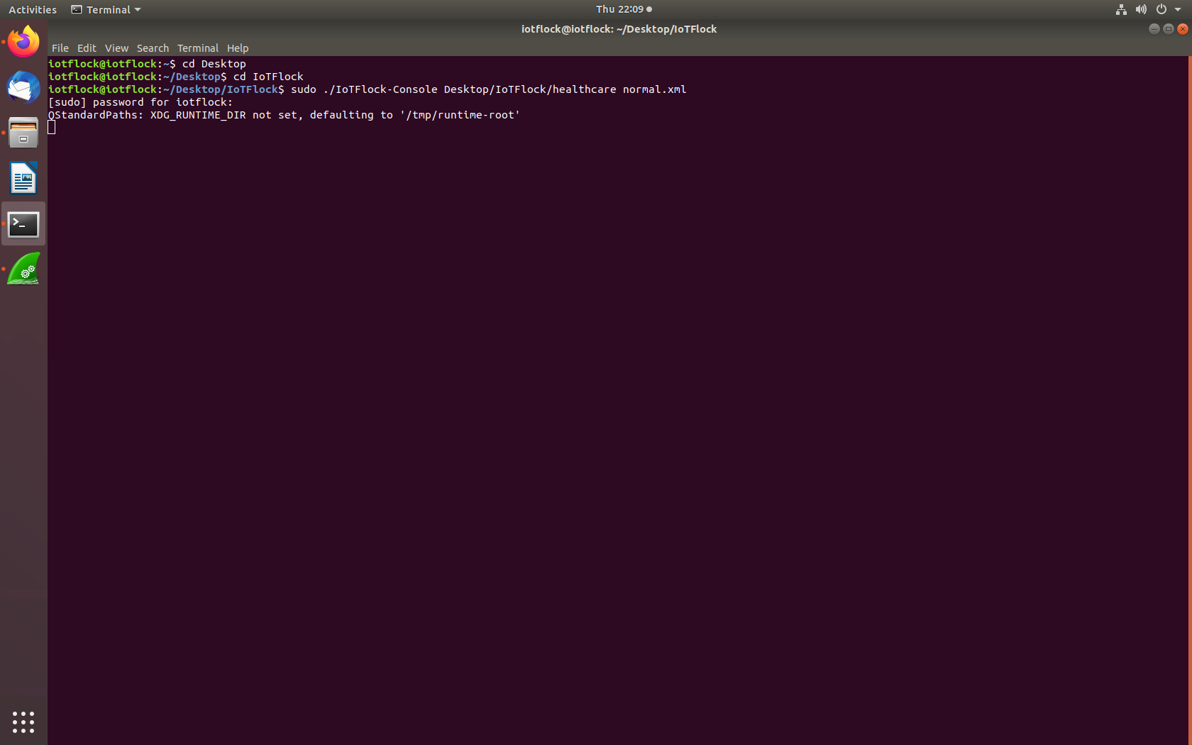 not getting the output · Issue #15 · ThingzDefense/IoT-Flock · GitHub