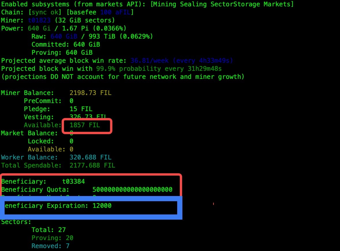 Beneficiary change and withdrawal failed · Issue #10141 · filecoin-project/lotus · GitHub