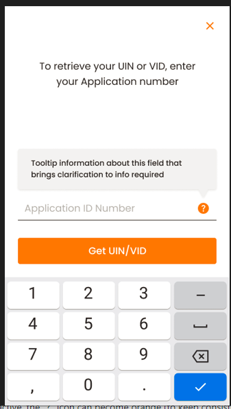Get UIN/VID text box has a question mark · Issue #158 · mosip/inji ...