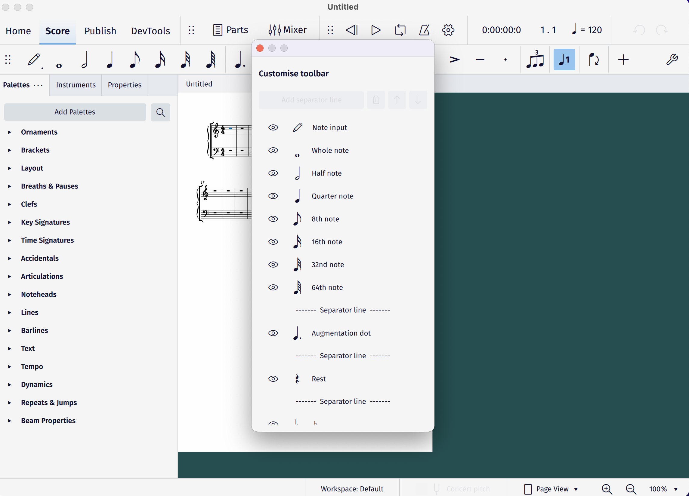 Customise toolbar menu is missing icons · Issue #8682 · musescore/MuseScore · GitHub