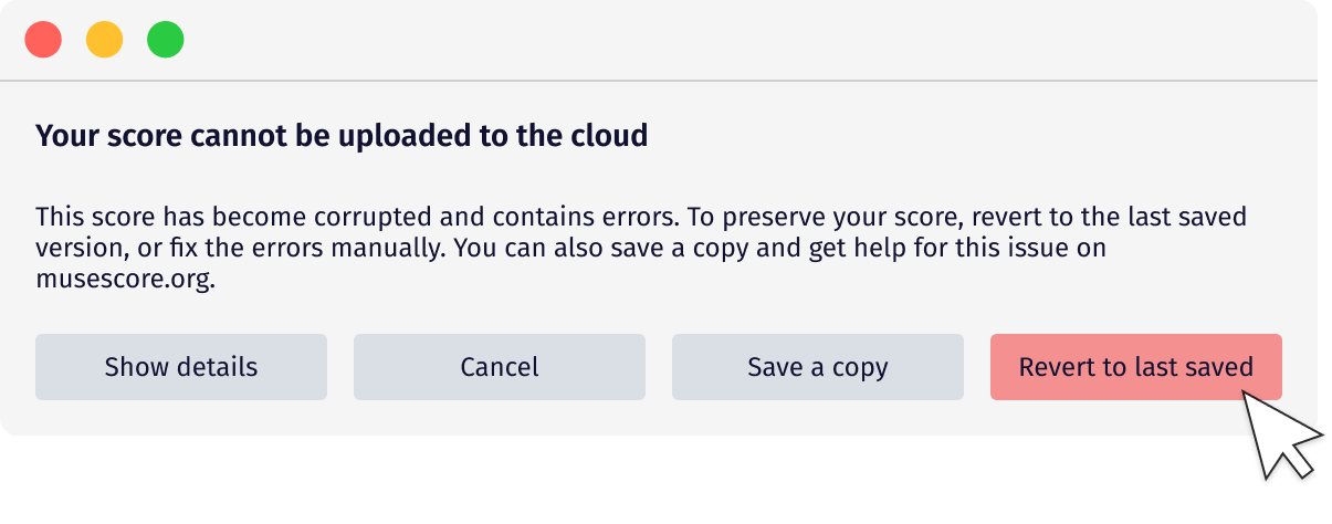 [MU4 Task] New corrupted file dialogs · Issue #16042 · musescore/MuseScore · GitHub