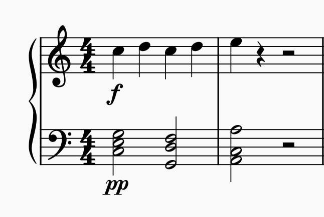 [FEATURE] Implement support for multiple different dynamics on grand stave · Issue #16812 ...