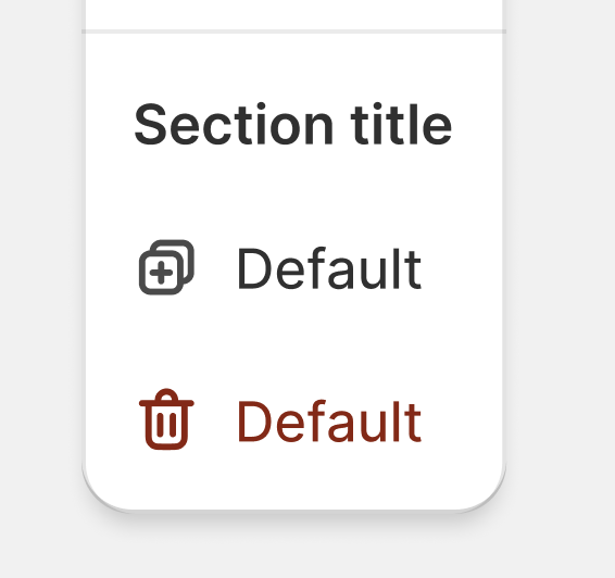 `actionlist` `optionlist` `listbox` Color Updates · Issue 10371 · Shopify Polaris · Github