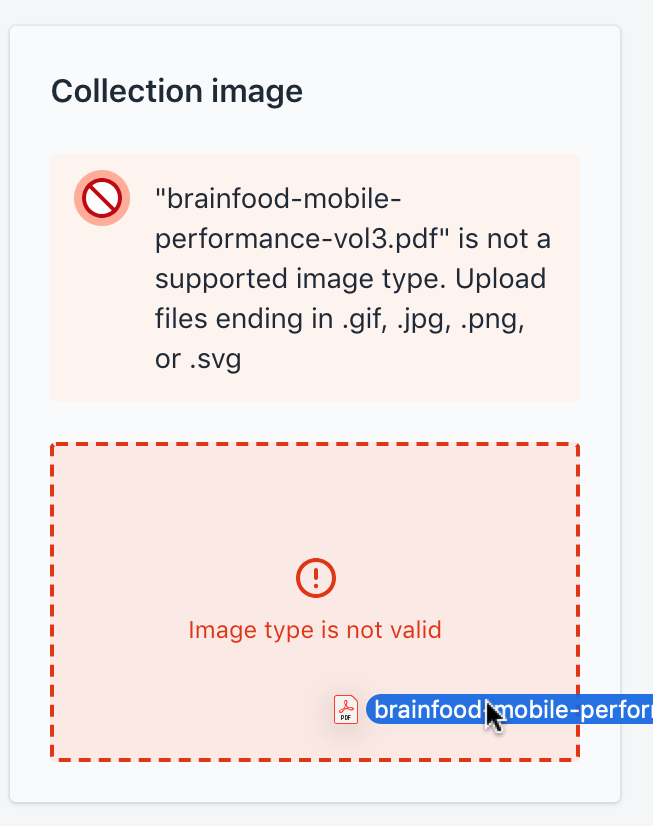 [a11y] Drop zone error has low contrast · Issue #1675 · Shopify/polaris · GitHub