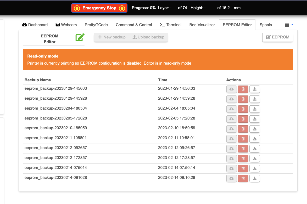 How to restore EEPROM · mriscoc Ender3V2S1 · Discussion #733 · GitHub