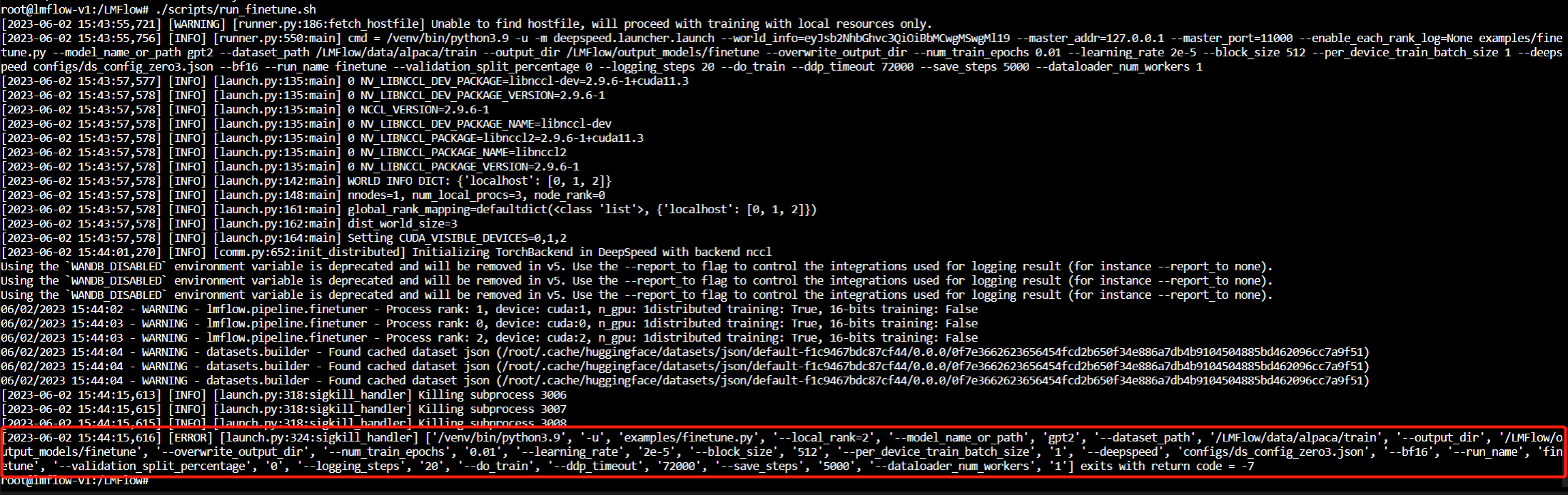 [BUG] · Issue #454 · OptimalScale/LMFlow · GitHub