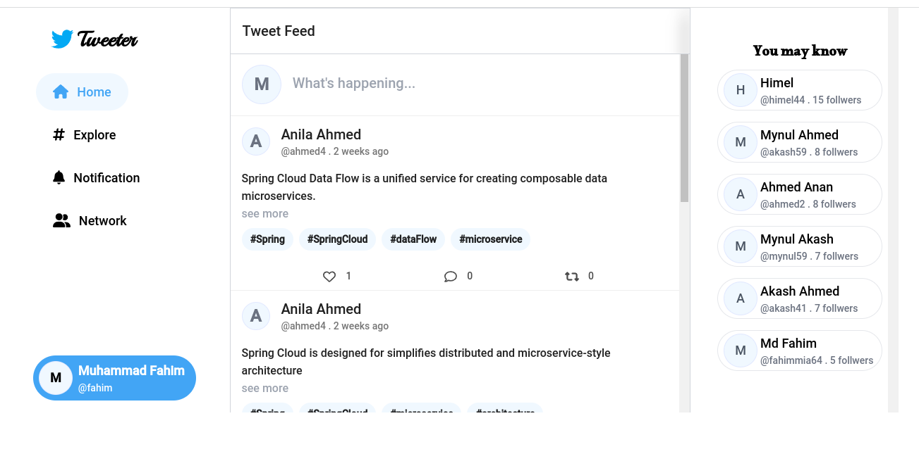 GitHub - SIB61/Tweeter-clone-Learnathon-final-project-: Angular-14 dotnet signalR RabbitMq ...