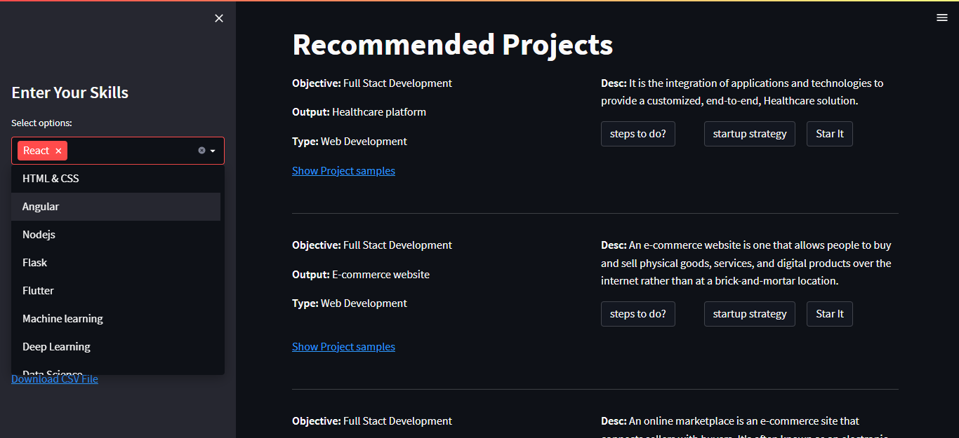 GitHub - aayyushhh/Project-Recommedation-System
