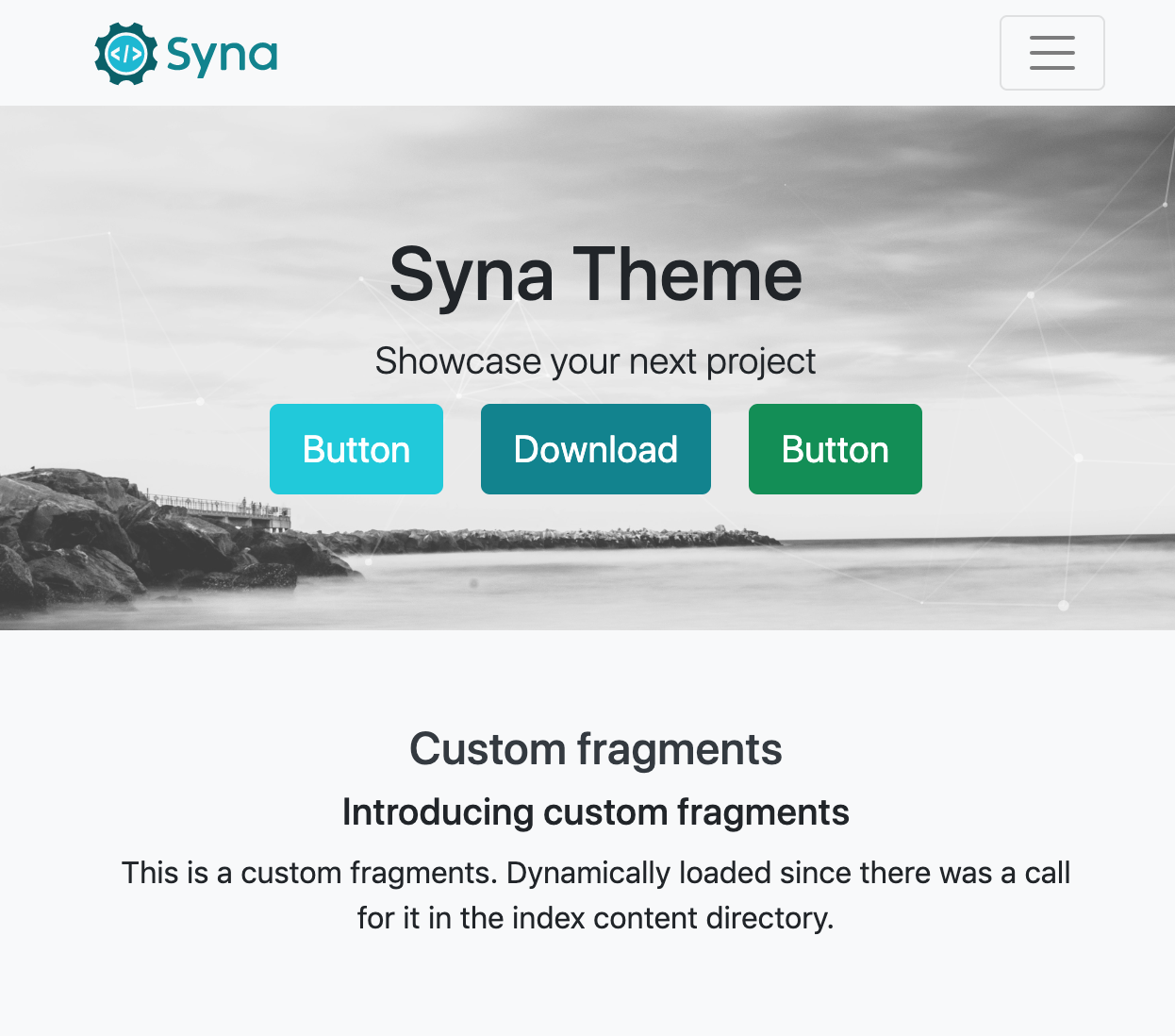 Option to make hero fragment more prominent · Issue #571 · okkur/syna ...