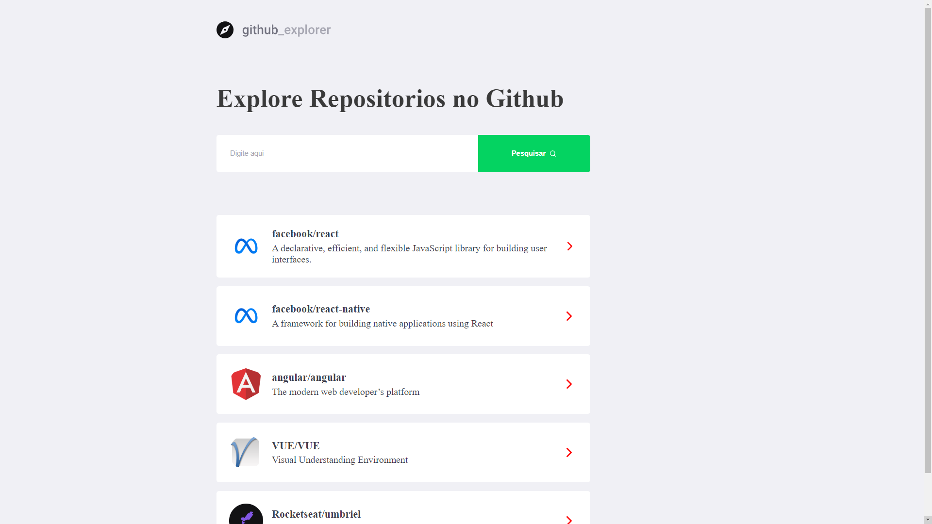 GitHub - GabrielBento299/GithubExplorer-React