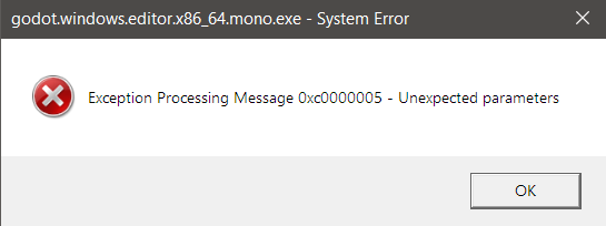Fatal error. System.AccessViolationException: Attempted to read or write protected memory ...