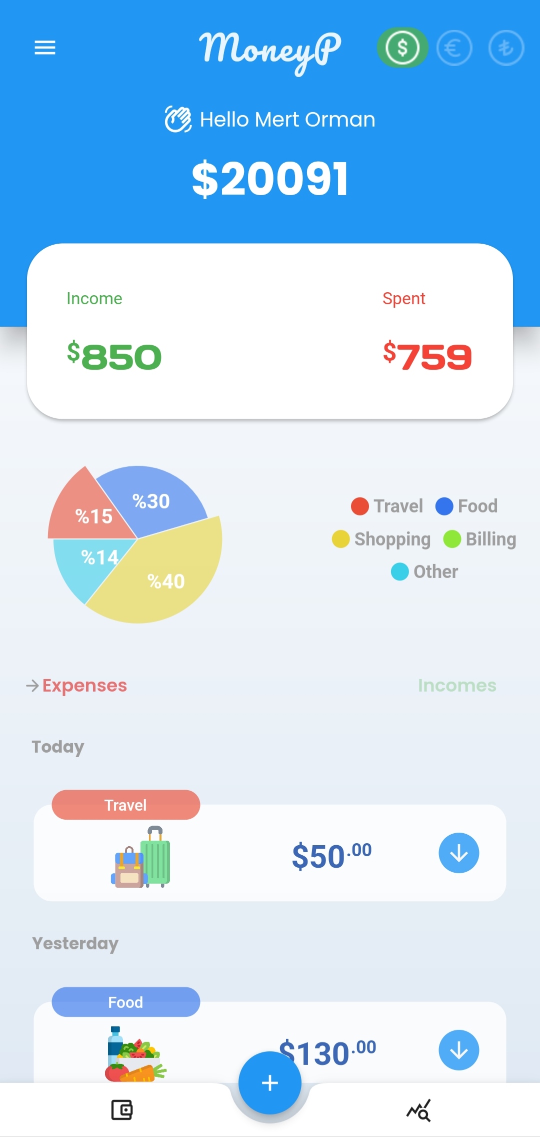 GitHub - mertorman/MoneyP-Finance-Management-App