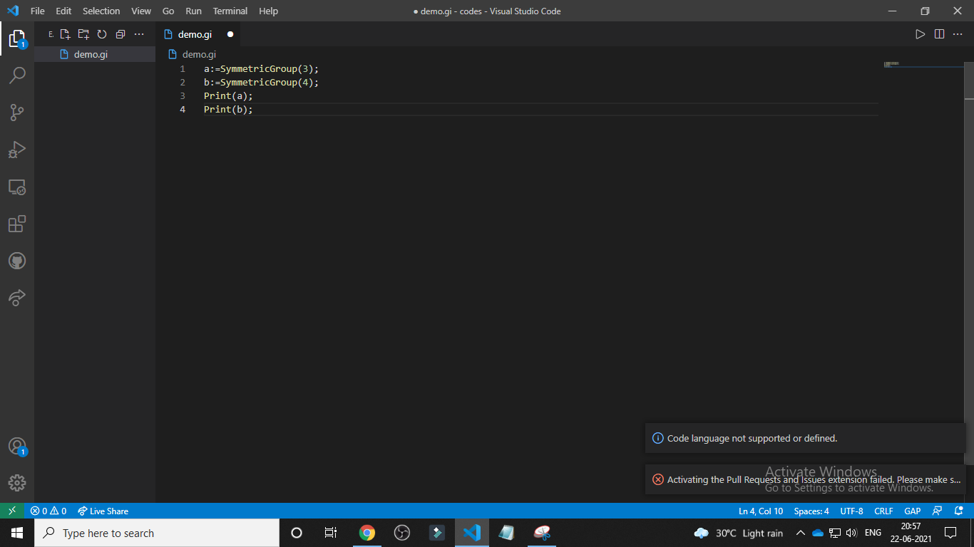 Using GAP in Vscode · Issue #126919 · microsoft/vscode · GitHub