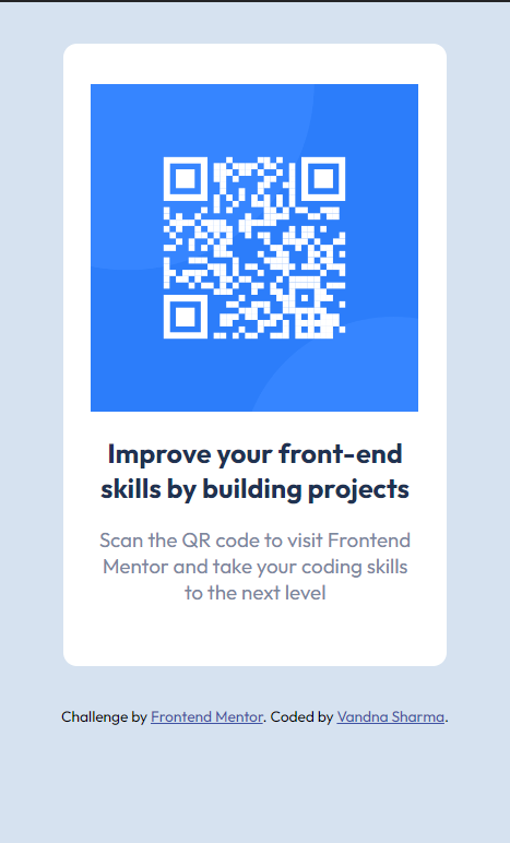 GitHub - vandnasharma26/Froentend-Mentor-QR-code-component