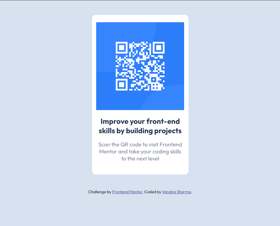 GitHub - vandnasharma26/Froentend-Mentor-QR-code-component