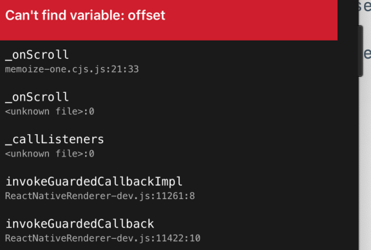 Can't find variable: offset · Issue #239 · bolan9999/react-native-largelist · GitHub