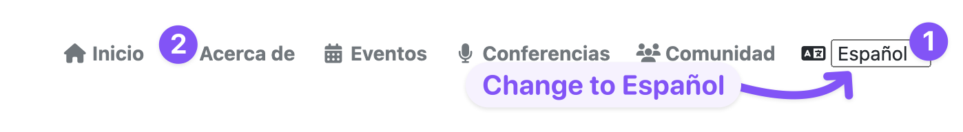 [BUG] i18n header links default to english even if language is set to `es` · Issue #17 ...